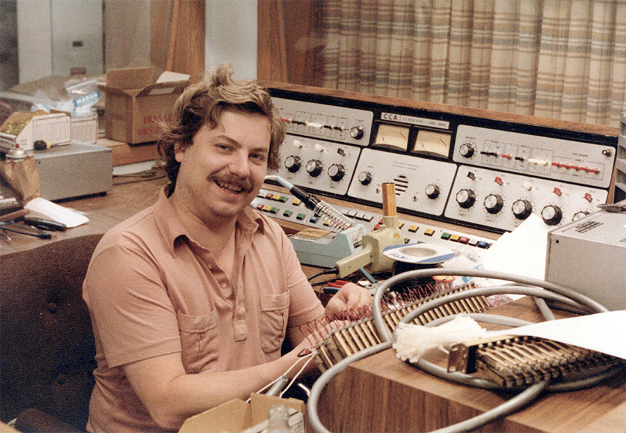 Joe Knapp in his element, building an on-air studio for WZUU in ...