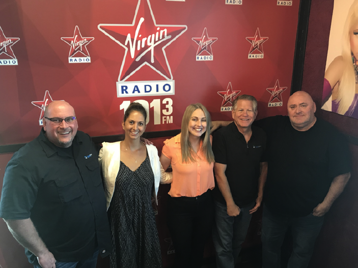 Tyler, Virgin personality Amy Chabot, Kat Elliott, Finch, Brad Muir