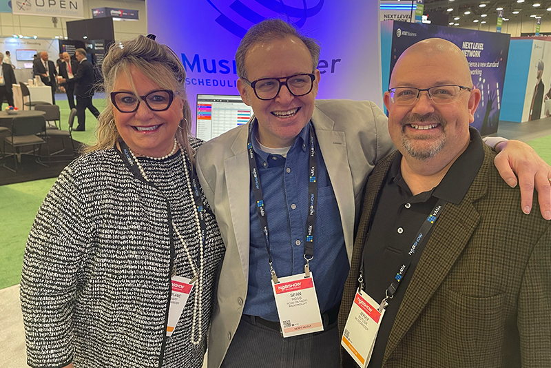 Jerry Butler and Melanie Knapp with Sean Ross of Edison Research