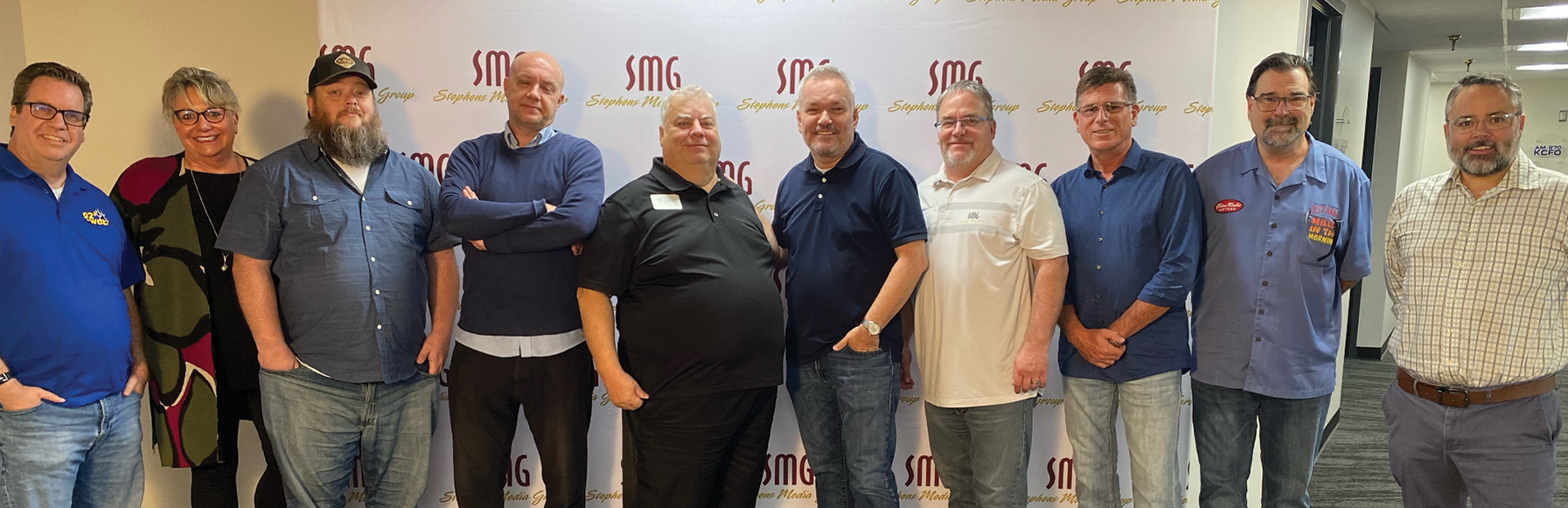 Attendees gather at Stephens Media Group's Tulsa location